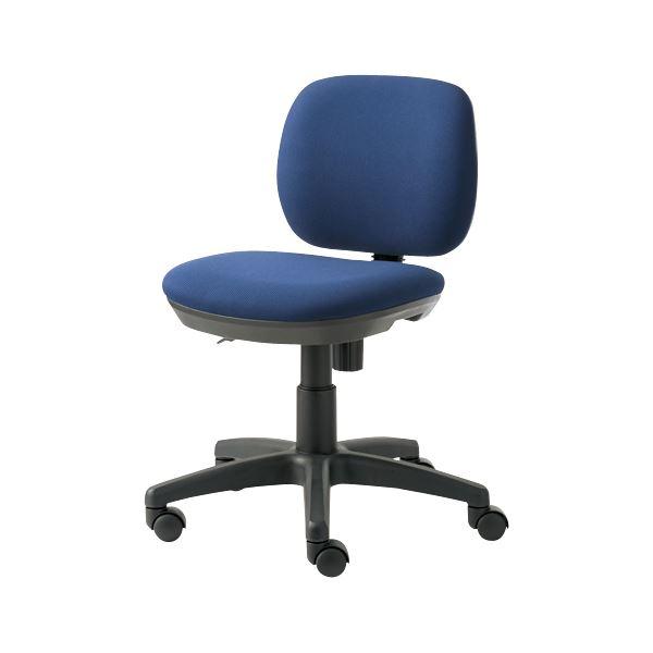 【商品名】 プラス 事務イス KC-JF60SL ブルー 布張り  [ KC-JF60SL BL         ]