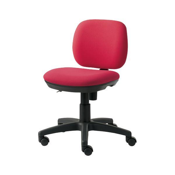【商品名】 プラス 事務イス KC-JF60SL ローズ 布張り  [ KC-JF60SL RS         ]