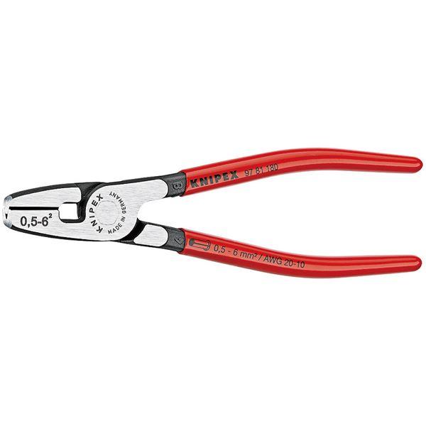 【商品名】 KNIPEX クニペックス 9781-180 エンドスリーブ用 圧着ペンチ 工具 ツール DIY 作業工具 道具 【ジャンル・特徴】 KNIPEX クニペックス 圧着 ペンチ あっちゃくぺんち 工具 ツール DIY 作業工具 道...