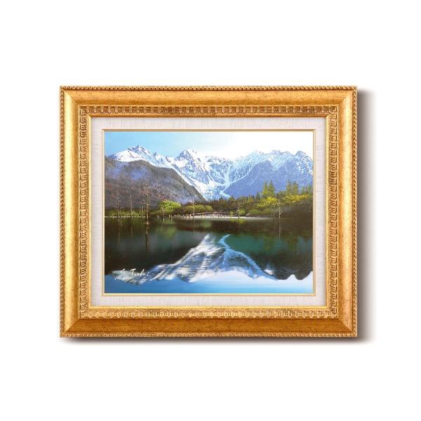 【商品名】 油絵額 フレームセット F6号 坪井志朗「上高地大正池」 460×552×55mm 金フレーム 化粧箱入り 額縁 額 フレーム 【ジャンル・特徴】 油絵用額縁 油彩 油彩画 油絵用額 油彩額 油彩画額 油絵フレーム 油絵用フレー...