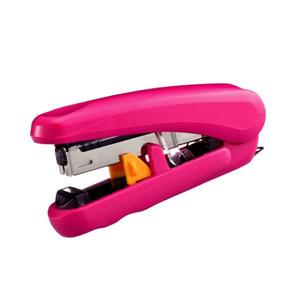 【商品名】 （まとめ） プラス フラットクリンチステープラーピタヒット 20枚とじ ピンク ST-010X 1個 【×30セット】 【ジャンル・特徴】 スタンダードなフラットクリンチホッチキス [ ST-010Xピンク ]
