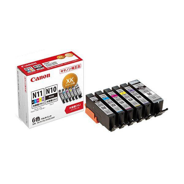 【商品名】 キヤノン インクタンクXKI-N11XL+N10XL/6MP 6色マルチパック 大容量 2172C002 1箱(6個:各色1個) 【ジャンル・特徴】 メーカー純正インクジェットカートリッジ [ 2172C002 ]