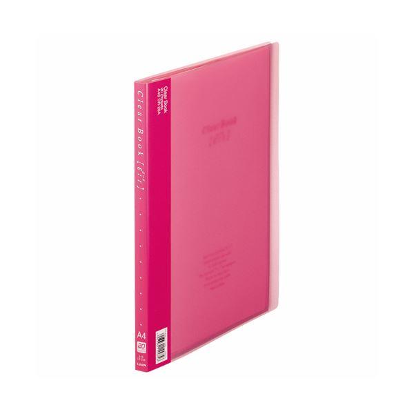 【商品名】 （まとめ）ライオン事務器 クリアーブック(エール)A4タテ 20ポケット 背幅14mm ピンク CR-20A 1冊 【×10セット】 【ジャンル・特徴】 【固定式】多量の書類も美しく収納する。 [ CR-20Aピンク ]