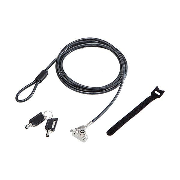 【商品名】 エレコム セキュリティワイヤーロックスタンダード シリンダー錠/MiniSaver(3×7)互換 ESL-701 1個 【ジャンル・特徴】 薄型ノートパソコン・液晶モニタ・タブレット用セキュリティーワイヤーロック。 [ ESL-...