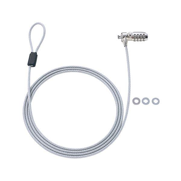 【商品名】 （まとめ）サンワサプライノートパソコンセキュリティキット SL-38 1パック【×2セット】 【ジャンル・特徴】 ダイヤル錠で簡単取り付けノートパソコンを盗難から守ります! [ SL-38 ]