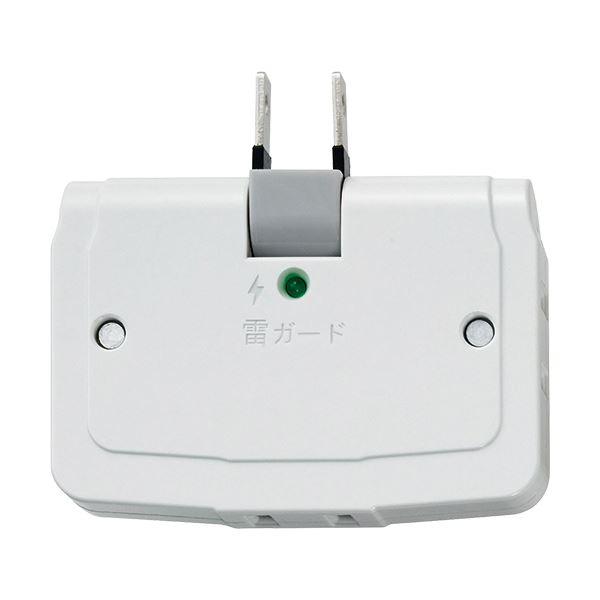 【商品名】 （まとめ）ELPA 耐雷サージ コーナータップA-360SB(W) 1個【×10セット】 【ジャンル・特徴】 手軽に雷対策!雷や開閉サージを低減し接続された機器を守ります。 [ A-360SB(W) ]