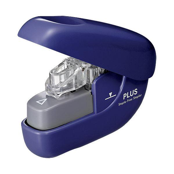 【商品名】 （まとめ） プラス ペーパークリンチ SL-106NB ブルー【×10セット】  [ SL-106NB ]