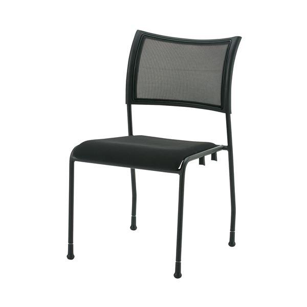 【商品名】 ジョインテックス 会議イス GKM-51 ブラック 肘無固定脚