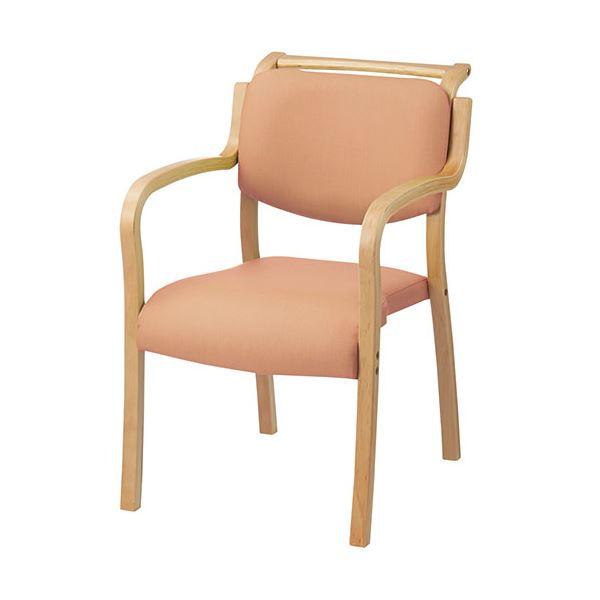 【商品名】 アイリスチトセ 会議イス テンダー HG-F-N ピンク 木製