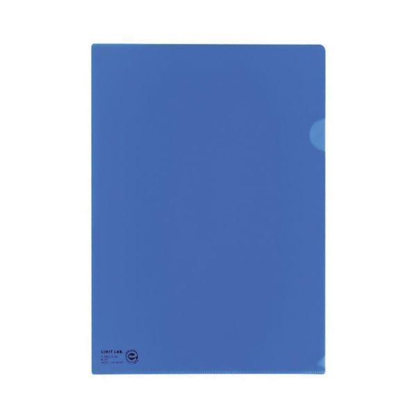 【商品名】 (まとめ）LIHITLAB クリヤーホルダー F-78EC-8 A4 青 5枚【×10セット】