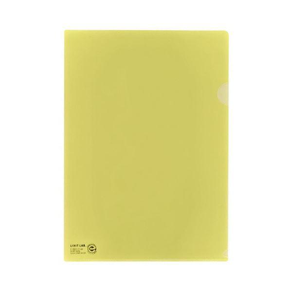 【商品名】 (まとめ）LIHITLAB クリヤーホルダー F-78EC17 A4 C黄 5枚【×10セット】