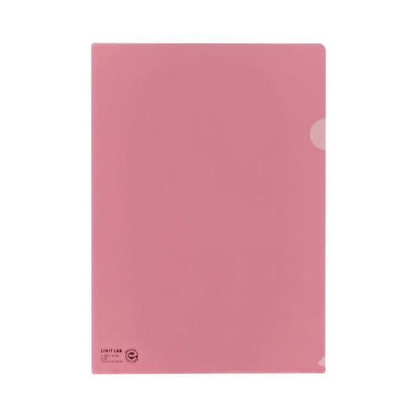 【商品名】 (まとめ）LIHITLAB クリヤーホルダー F-78EC18 A4 Cピンク 5枚【×10セット】