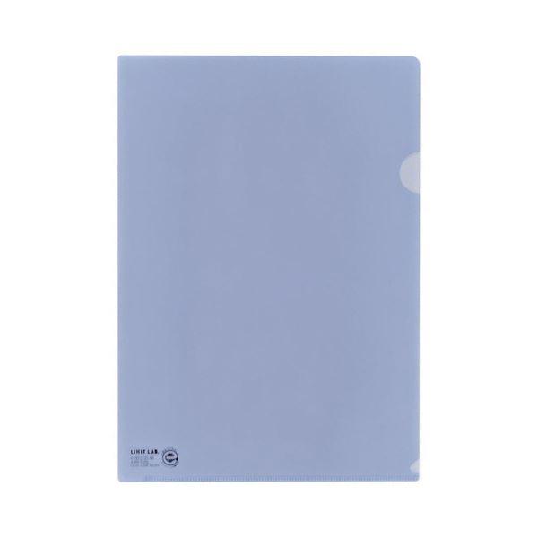 【商品名】 (まとめ）LIHITLAB クリヤーホルダー F-78EC20 A4 Cブルー 5枚【×10セット】