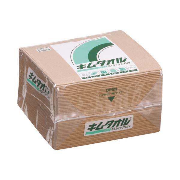 【商品名】 (まとめ）日本製紙クレシア キムタオル ブラウン ポリパックDIY 50枚【×10セット】