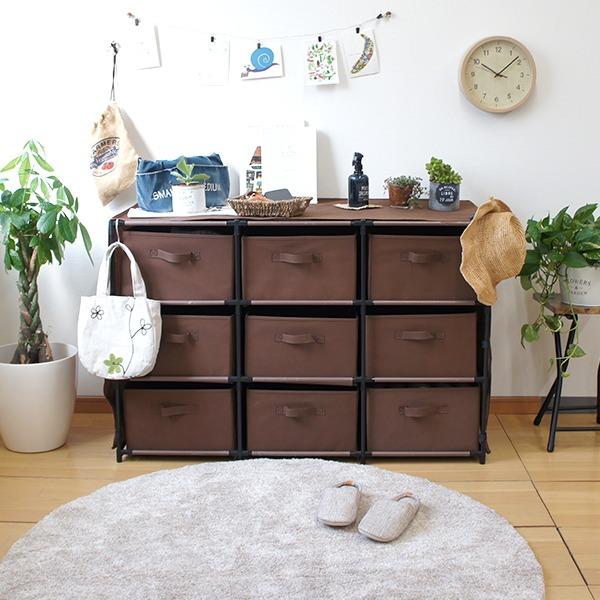 【商品名】 たっぷり収納！布製（不織布）衣類収納チェスト／タンス　軽量なので女性でも移動がらくらく 【ジャンル・特徴】 寝室 しんしつ 居間 いま 洋間 ようま 押入れ おしいれ クローゼット 子供部屋 こどもべや 新居 新生活 新婚 夫婦...