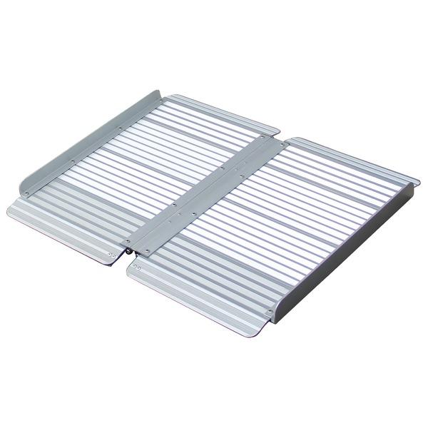 【商品名】 テイコブ車いす用スロープ 【ジャンル・特徴】 コンパクトに折りたためる軽量な車いす用スロープ。 [ HUS01-SL ]