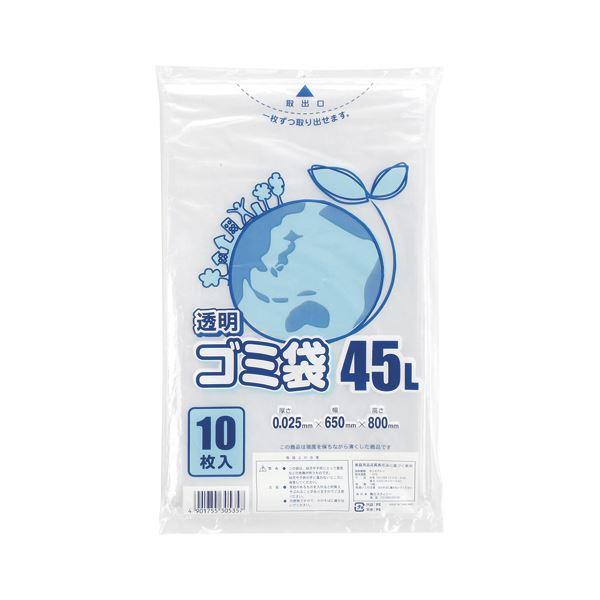 【商品名】 （まとめ） シモジマ LDポリ 025E 45L 透明 10枚入 【×50セット】 【ジャンル・特徴】 業務用などでリピーターの多い、安心の品質。 [ 6604800 ]