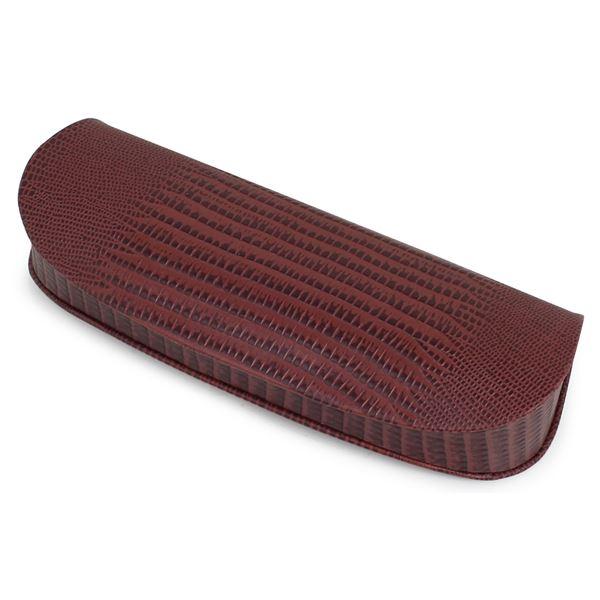 【商品名】 牛革 マグネット式 メガネケース エンジ TK-S10441-4  [ TK-S10441-4 ]