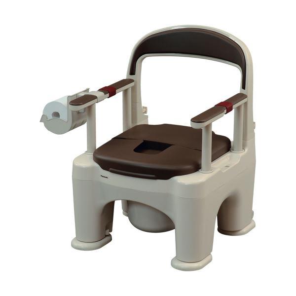 【商品名】 パナソニック エイジフリーポータブルトイレ 座楽 ラフィーネ プラスチック便座 モカブラウン PN-L30200B 1台 【ジャンル・特徴】 持ち運び、お手入れがラクなプラスチックタイプ。ボタンでひじ掛け昇降できるポータブルトイ...