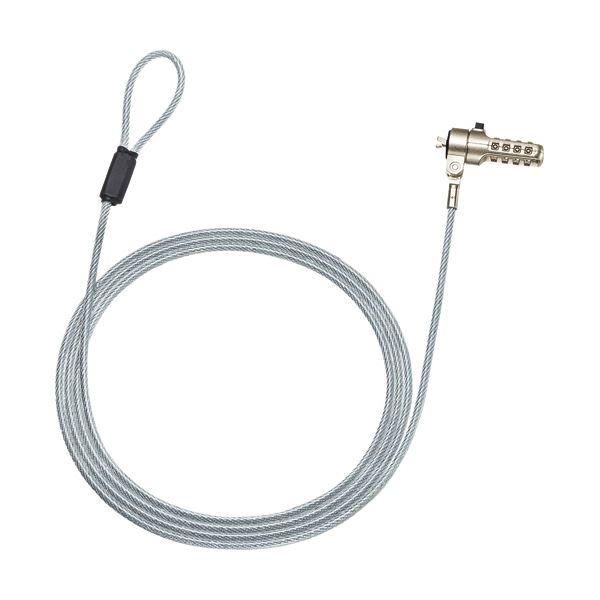 【商品名】 サンワサプライ小型セキュリティスロット対応ダイヤル式セキュリティ SLE-36S 1個 【ジャンル・特徴】 小型セキュリティスロット対応のダイヤル式セキュリティワイヤー [ SLE-36S ]