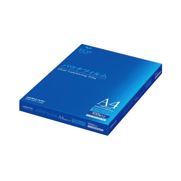 【商品名】 コクヨ パウチフィルム A4サイズ用125μ KLM-SF220307N 1パック（100枚） 【ジャンル・特徴】 重要な書類やカードを密封する、少し厚い125ミクロン。キズ・汚れ・破損を防ぎ美しく保護します。 [ KLM-SF...