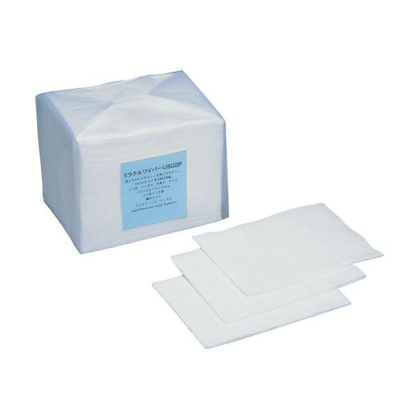 【商品名】 橋本クロス ミラクルワイパー 2ツ折中厚手 200×400mm US02P 1ケース（2400枚：200枚×12パック） 【ジャンル・特徴】 接着剤を一切使用せずに水の力だけで綿繊維を絡めて製造した地球に優しい純粋コットン100...