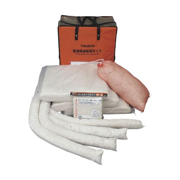 【商品名】 TRUSCO 緊急時油処理キット L TOKK-L 1セット 【ジャンル・特徴】 ISO14001の緊急事態対応品として活用いただけます。 [ TOKK-L ]