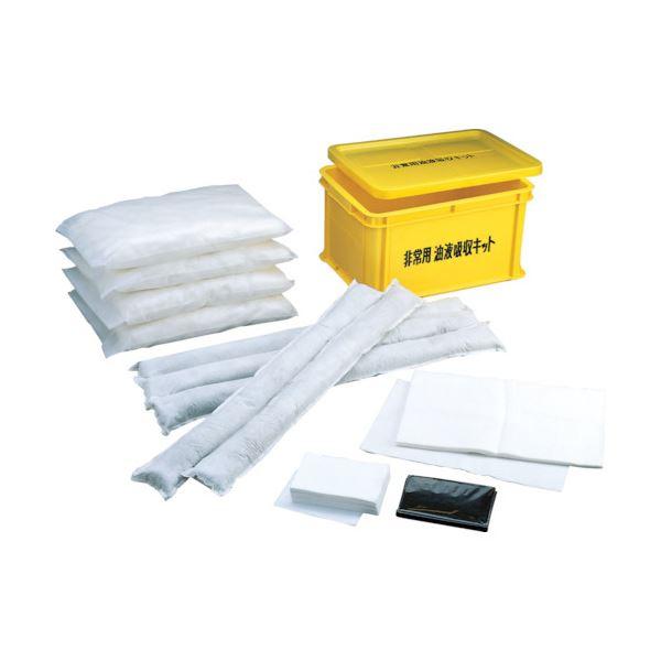 【商品名】 橋本クロス 非常用油液吸収キット 容器付550×400×300mm S-1 1セット 【ジャンル・特徴】 オイル・水・溶剤を吸収できる緊急事態対応キットです。 [ S-1 ]
