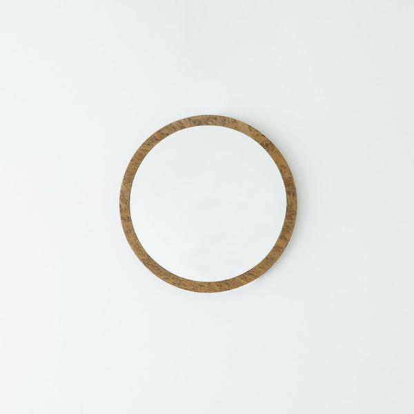 【商品名】 【2個セット】OSB丸形ウォールミラー(40) (ブラウン/茶) 直径40cm 鏡/スリム/高級感/ヴィンテージ/ブルックリン/飛散防止加工/壁掛け/オシャレ/北欧風/オーバル/日本製/完成品/NK-13 【ジャンル・特徴】 シ...