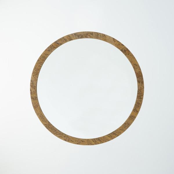 【商品名】 OSB丸形ウォールミラー(60) (ブラウン/茶) 直径60cm 鏡/スリム/高級感/ヴィンテージ/ブルックリン/飛散防止加工/壁掛け/オシャレ/北欧風/オーバル/日本製/完成品/NK-14 【ジャンル・特徴】 ウォールミラー ...