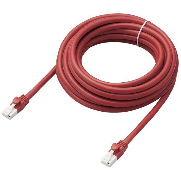 【商品名】 エレコム LANケーブル／CAT6A対応／EURoHS指令準拠／爪折れ防止／簡易パッケージ仕様／5m／ヨリ線／レッド LD-GPAT／RD5／RS  [ LD-GPAT/RD5/RS ]