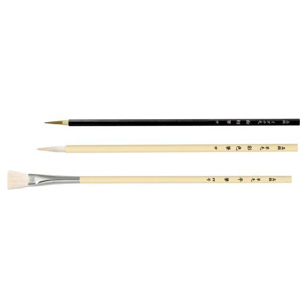 【商品名】 （まとめ）高級デザイン筆 3本組（溝引棒無し）【×10セット】