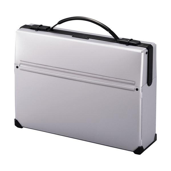 【商品名】 リヒトラブ ダレスバッグ A4 収納幅80mm シルバー A-662-26 1個 【ジャンル・特徴】 バッグの上部がワイドに開き、出し入れがスムーズ。 [ A-662-26 ]