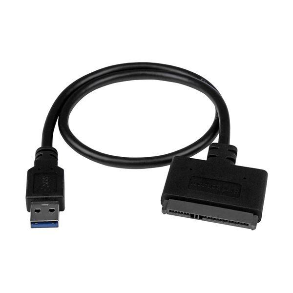 【商品名】 StarTech.com 2.5インチ SATA-USB3.1 アダプタケーブル USB3.1 2.5インチSATA SSD/HDD対応 USB312SAT3CB 1本 【ジャンル・特徴】 アクセサリ不要で2.5インチSATAS...