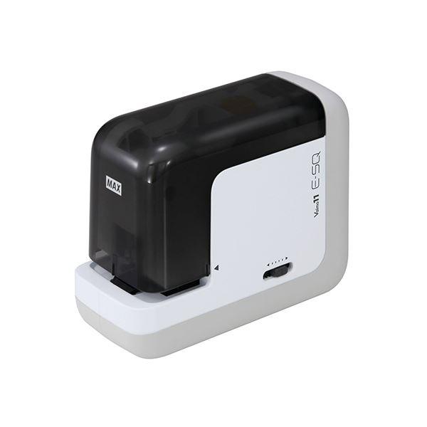 【商品名】 マックス ポータブル電動ホッチキス バイモ11 E-SQ 【ジャンル・特徴】 紙を差し込むだけで、いつでも簡単にホッチキス。 [ EH90044 ]