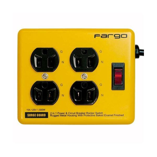 【商品名】 ファーゴ スチールタップ AC4個口 イエロー 1.8m PT400YE 1個 【ジャンル・特徴】 妥協しないインテリアに「TOUGH タフ」なこだわり [ PT400YE ]