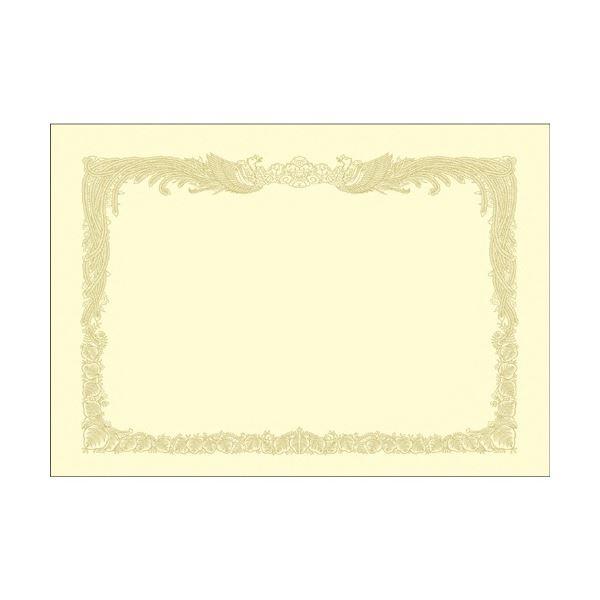 【商品名】 ササガワ タカ印 OA賞状用紙 クリーム B5 タテ書用 業務用パック 10-1157 1ケース(100枚) 【ジャンル・特徴】 美しい金枠を印刷した賞状です。 [ 10-1157 ]