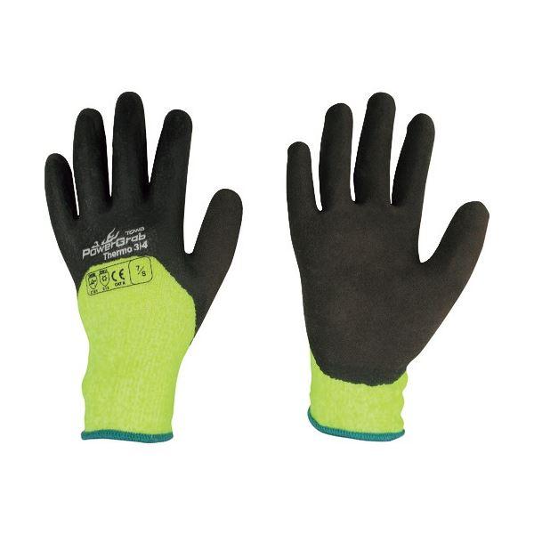 【商品名】 (まとめ) 東和コーポレーション PowerGrabThermo 3/4 7/S イエロー/ダークブラウン PG-346-S 1双 【×5セット】 【ジャンル・特徴】 天然ゴムをコーティング しなやかで作業性の良い手袋 [ PG...