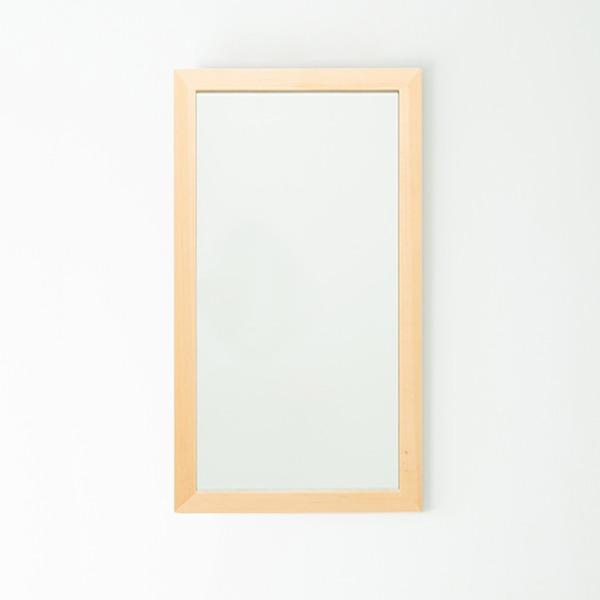 【商品名】 幅広枠ウォールミラー(60×108)(ナチュラル) 天然木 姿見鏡 ワイド 高級感 木製 飛散防止加工 壁掛け 北欧風 ヴィンテージ 韓国インテリア 玄関 トイレ 洗面 日本製 完成品 NK-34 【ジャンル・特徴】 ウォールミ...