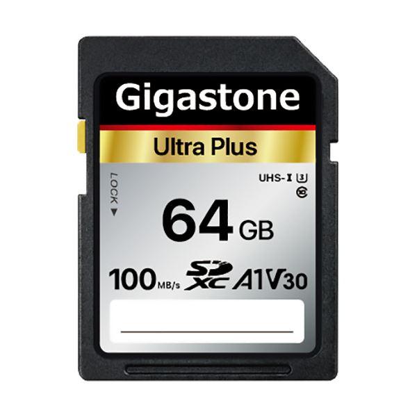 【商品名】 Gigastone SDXCカード 64GB V30 UHS-1 U3 A1 GJSX-64GV3A1 1枚 【ジャンル・特徴】 高品質のNANDフラッシュと高性能コントローラを採用。 [ GJSX-64GV3A1 ]