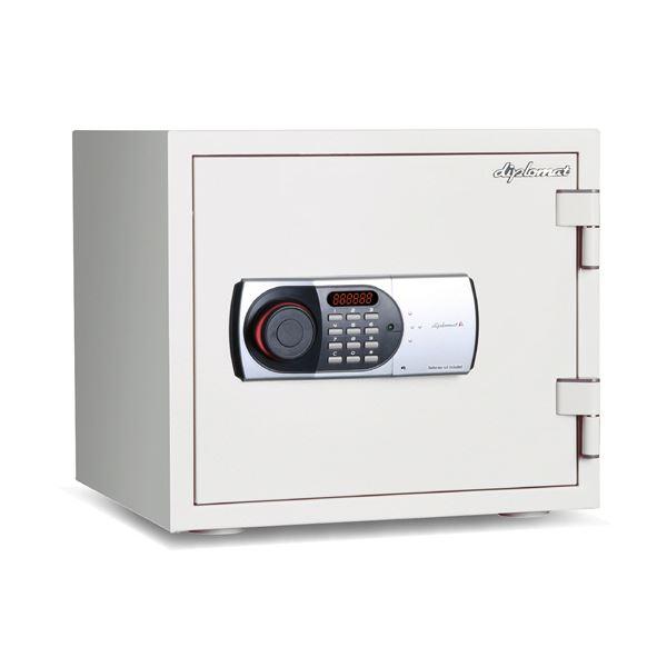【商品名】 ディプロマット デジタルテンキー式耐火・耐水金庫 19L オフホワイト 119EN88WR 1台  [ 119EN88WR ]