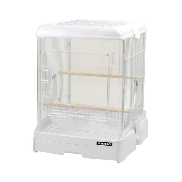【商品名】 イージーホーム クリアバード40WH （ペット用品・鳥） 【ジャンル・特徴】 外漏れしない、引き出し式トレイ！