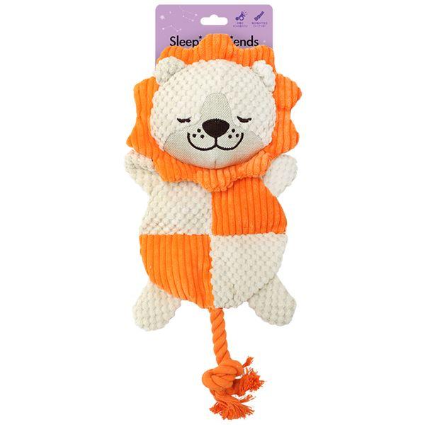 【商品名】 （まとめ）スリーピングフレンズ らいおん【×3セット】 (犬用玩具) 【ジャンル・特徴】 体に4つの笛が入ったかわいいぬいぐるみ！ [ SF-02 ]