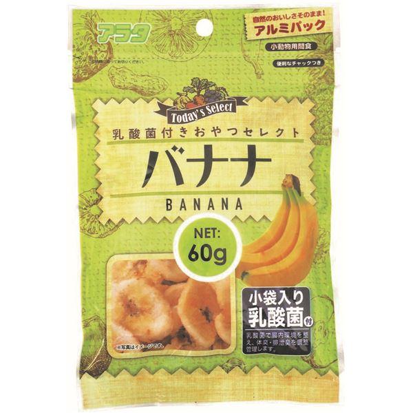 【商品名】 （まとめ）乳酸菌付きおやつセレクト バナナ 60g ハムスターフード 【×10セット】 【ジャンル・特徴】 自然の美味しさそのまま