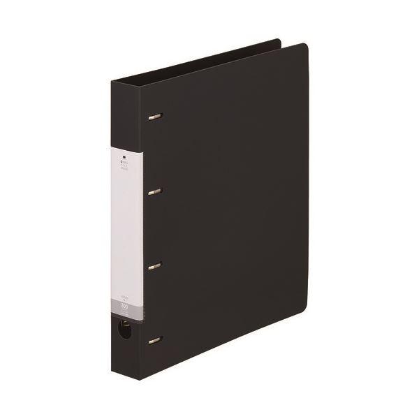 【商品名】 【まとめ】 LIHIT LAB. D型リングファイル4穴A4S 黒 G1270-24 【×5セット】