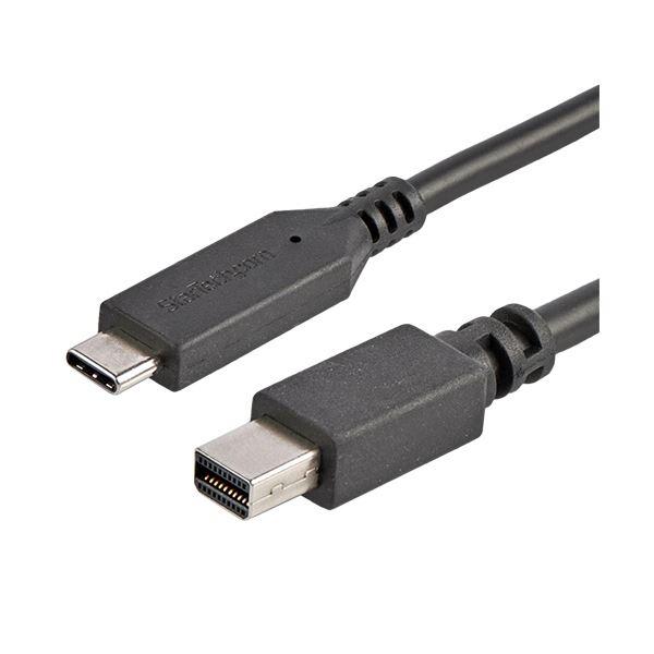 【商品名】 StarTech.com USB TypeC-Mini DisplayPort 変換ディスプレイアダプタケーブル 1.8m4K／60Hz ブラック CDP2MDPMM6B 1本