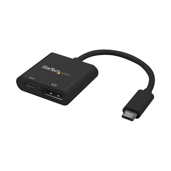 【商品名】 StarTech.com USB TypeC-DisplayPort 変換ディスプレイアダプタ USB PD対応 4K／60Hz対応ブラック CDP2DPUCP 1個