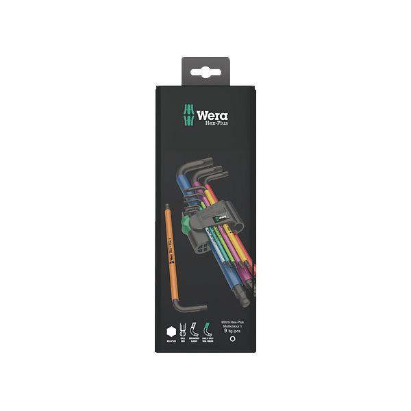 【商品名】 WERA ヴェラ 9本組 Hex-Plus レインボー ボールポイント付 L型六角棒レンチ ホルダー付 073593 工具 ツール DIY 作業工具 道具 【ジャンル・特徴】 wera レンチ れんち 工具 ツール DIY 作業...
