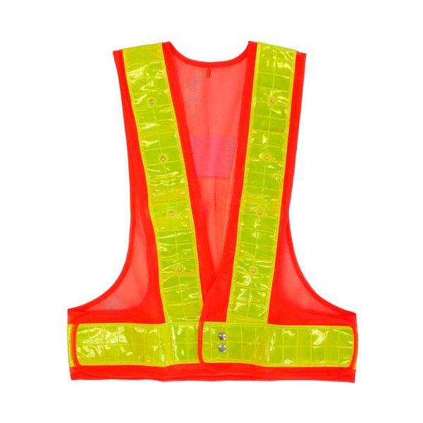 【商品名】 フラッシャーベスト オレンジ／黄反射  [ KFVK-70AY ]