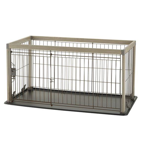 【商品名】 アルミフレームペットサークル 110-60 ベージュ ペット用品 【ジャンル・特徴】 木製に見える傷みにくいアルミ製サークル！